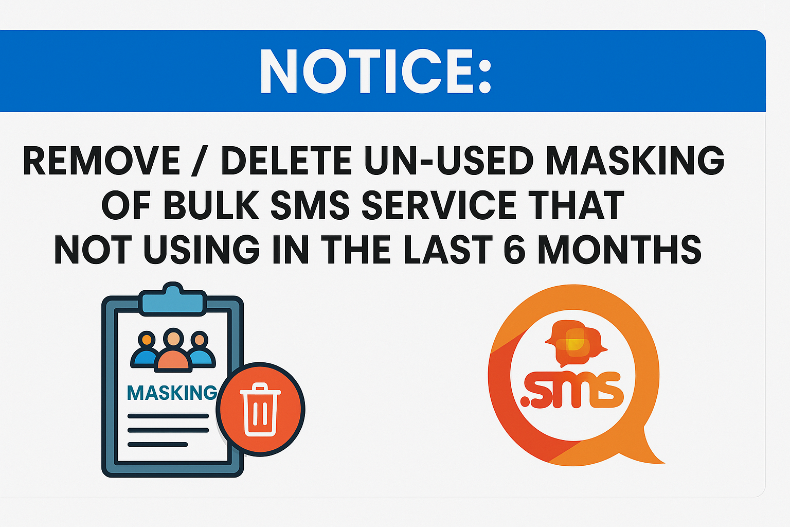 Removal of Unused Masking Names from MiMSMS Platform | MiMSMS